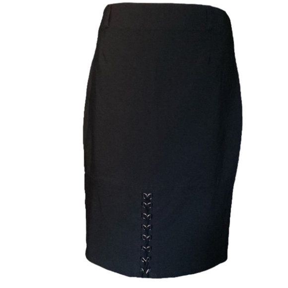 Simon Chang | Skirts | Add On Vintage Simon Chang Jeans Black Spandex ...